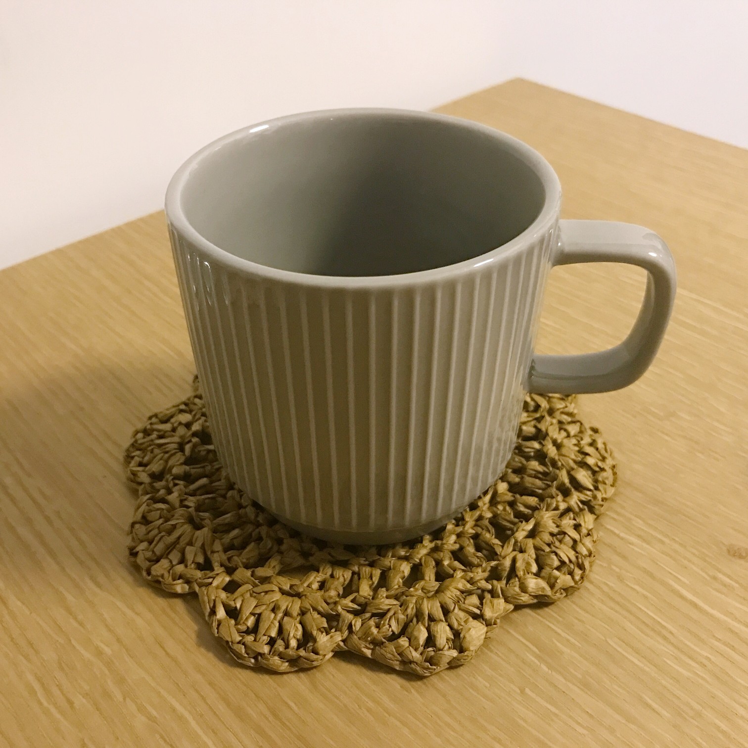 Crochet Design Cup Mat / Pot Holder with Paper Yarn – jmART handmade craft